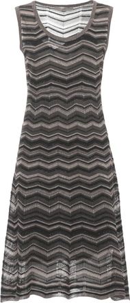 D.exterior Femme, Robes, Brun, Taille: 36 FR Knitted Viscose Dress
