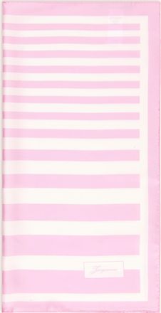 Jacquemus Jacquemus Seidentuch Le Foulard &Agrave; Rayures rosa