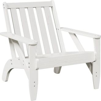 vidaXL Vidaxl - Adirondack-Gartenstuhl Wei&szlig; 75x77x77 cm Massivholz Kiefer