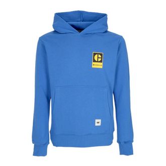CAT Leichter Kapuzenpullover Block C - - Sweatshirts & Hoodies - Herren - Blau - M