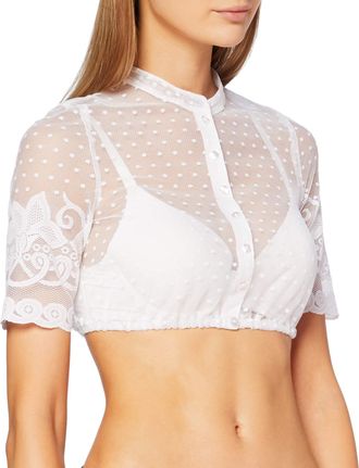 Berwin & Wolff TRACHT FOLKLORE LANDHAUS Damen 305249 Bluse, weiß, 34