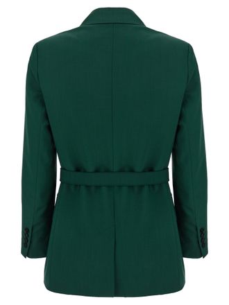 Max Mara Womens Bicolor Virgin Wool Blazer Clothing