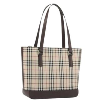 Burberry Pre-owned Vintage Canvas Tote Bag - Femme - Pre-owned - Beige - Taille: ONE Size