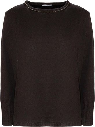 KANGRA Femme, Pulls, Brun, Taille: 40 FR Pull en Maille Fine Jauge 12