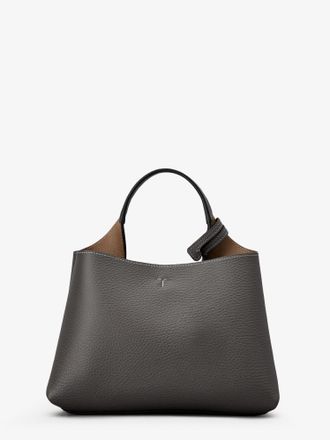 Tod's Womens Leather Crossbody Bag Grey Shoulder