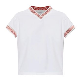 Versace V-neck Top - - Tops - Damen - Wei&szlig; - M
