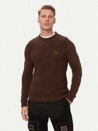Aeronautica Aeronautica Militare Pullover 262MA1571UL00409 Braun Regular Fit