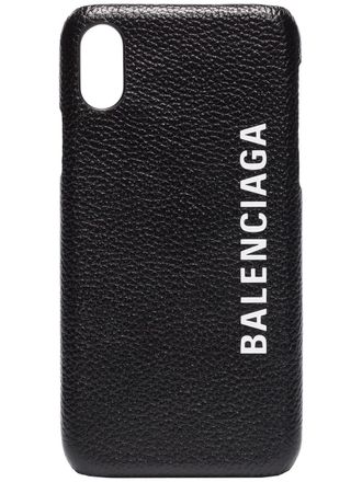 Balenciaga iPhone X-H&uuml;lle mit Logo - Schwarz
