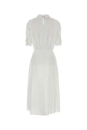 Marni Womens White Poplin Shirt Dress Lilywhite Exterior: Cotton Abiti