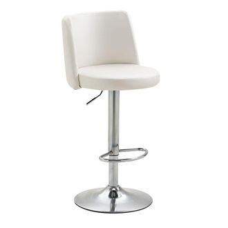 Generic Drehbarer Barhocker, verstellbare Barhocker mit R&uuml;ckenlehne, hohe Barhocker aus Leder f&uuml;r die K&uuml;che/41,5 * 60~80 cm