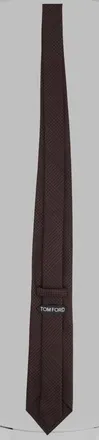 Tom Ford Silk Jacquard Necktie - Brown