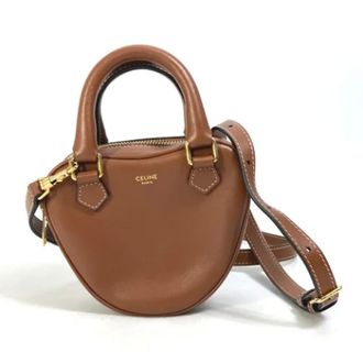 Celine Pre-owned Cuir sacs-ports-paule - Femme - Pre-owned - Brun - Taille: ONE Size