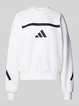 adidas Sweatshirt mit Logo und Rundhalsausschnitt