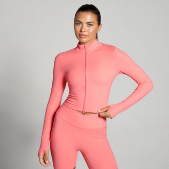 MyProtein MP Damen Tempo Crop-Jacke - Korallenrosa - XXL