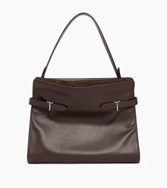 Le Tanneur Sac port&eacute; &eacute;paule mod&egrave;le maxi Emie en cuir lisse et nubuck