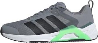 adidas Mens Chaussure de Training Dropset Control, Grey/Core Black/Lime Burst, 42 2/3