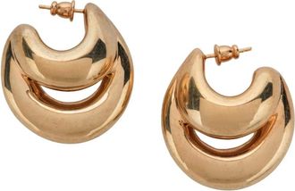 Panconesi Femme, Accessoires, Jaune, Taille: ONE Size Double Blow Up Earrings