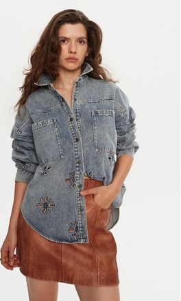 One Teaspoon Jeanshemd 26501 Blau Regular Fit
