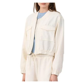 Kocca Femme, Vestes, Blanc, Taille: 40 FR Veste Chic L&eacute;g&egrave;re Coupe Taille