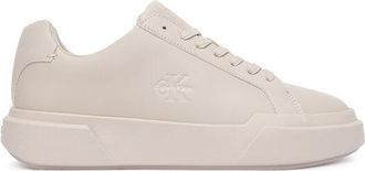 Calvin Klein Sneakers Chunky Cupsole Laceup Lth Wn YW0YW01947 Écru