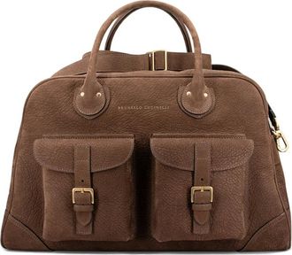 Brunello Cucinelli Homme, Sacs, Brun, Taille: ONE Size Sac Week-End