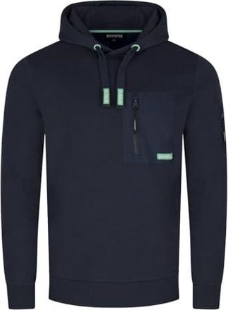 Riverso RIVLasse Sweat à capuche pour homme Coupe droite Avec poche poitrine Noir Bleu Vert Marine S M L XL XXL 3XL 4XL 5XL, bleu marine, M