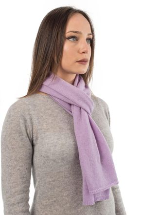 DALLE PIANE CASHMERE Schal aus 100% Kaschmir - Made in Italy - für Mann/Frau, Farbe: Flieder, Einheitsgröße