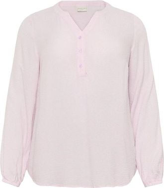 Kaffe Curve Femme, Blouses et Chemises, Rose, Taille: 46 FR Chemisier Lilas Neige avec Col en V