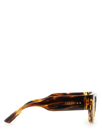 Gucci 733376_J07402323 Square Brown Acetate Sunglasses - Brown