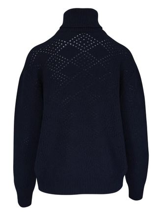 Kiton Womens Open-Work Roll-Neck Sweater Aw25 W