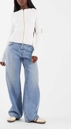 Levi's jean ballon middy en denim d&eacute;lav&eacute; clair-Bleu