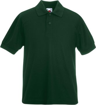 Fruit Of The Loom Kids Polo 65:35 63-417-0, Gr&ouml;&szlig;e:164 (14-15);Farbe:Bottle Green