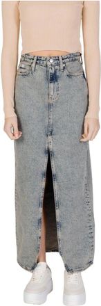 Calvin Klein Jeans Femme, Jupes, Bleu, Taille: W28 Short Skirts