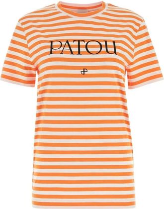 Patou Femme, Tops, Multicolore, Taille: 36 FR T-shirt en coton ray&eacute;
