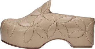 Maliparmi Maliparmi, Femme, Chaussures, Beige, Taille: 37 EU Sabot en cuir