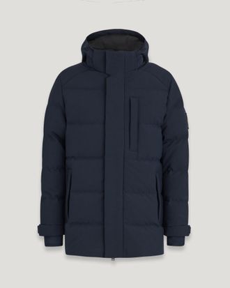 Belstaff Veste Pendulum Pour Homme Nylon Stretch Triple &Eacute;paisseur Garni De Duvet Bleu Encre Fonc&eacute; 50