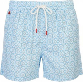 Kiton Homme, Maillots de bain, Bleu, Taille: 3XL Short de Bain &agrave; Cordon