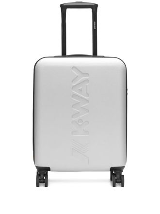 K-Way Kleiner Rollkoffer mit Pr&auml;gung - Grau