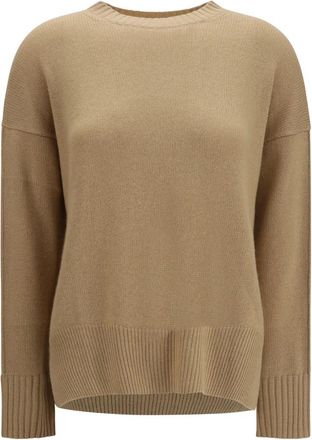 Allude Kaschmir-Pullover mit Rundhalsausschnitt - - Knitwear - Damen - Beige - S