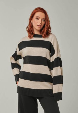 You Look Perfect PULLOVER FELIA - L&auml;ssiger Blockstreifen Pullover aus Merino