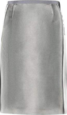 Maison Margiela Jupe midi en viscose grise