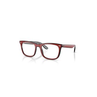 Ray-Ban Rb7209 Optics Rot/schwarz/grau Fassung Klar Glas Polarisiert 53-20
