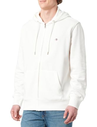 GANT Herren Reg Shield Full Zip Hoodie Sweatshirt, Eggshell, 5XL