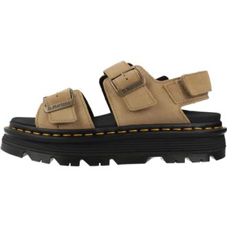 Dr. Martens Zebzag Suede Plateau-Sandalen - - Shoes - Damen - Braun - 41 EU