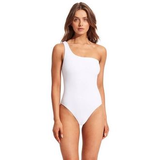 Seafolly Damen Badeanzug Sea Dive One Shoulder One Piece