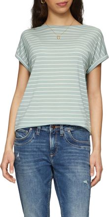 QS by s.Oliver Damen 2165942 T-Shirt, salbeigrün, X-Large