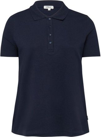 s.Oliver Kurzarmshirt Polo-Shirt Poloshirt aus Baumwollpiqu&eacute;