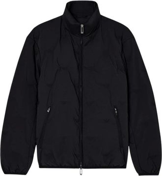 Emporio Armani Homme, Vestes, Noir, Taille: XL Doudoune &agrave; Col Montant