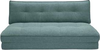 Miliboo Chauffeuse 2 Places Convertible en Tissu Vert de Gris Sally