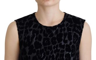 Dolce & Gabbana Leopard-Print Shift Dress - Black